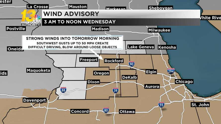 Strong winds and snow hit after rain leaves | Top Stories | wrex.com