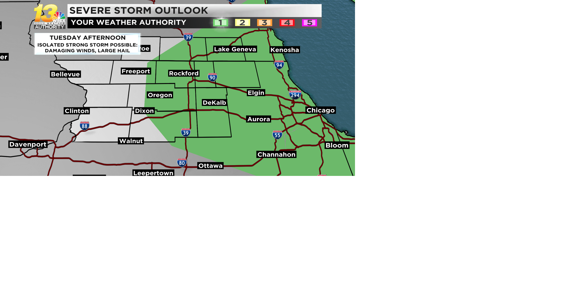 Isolated stronger storms possible this afternoon | Top Stories | wrex.com