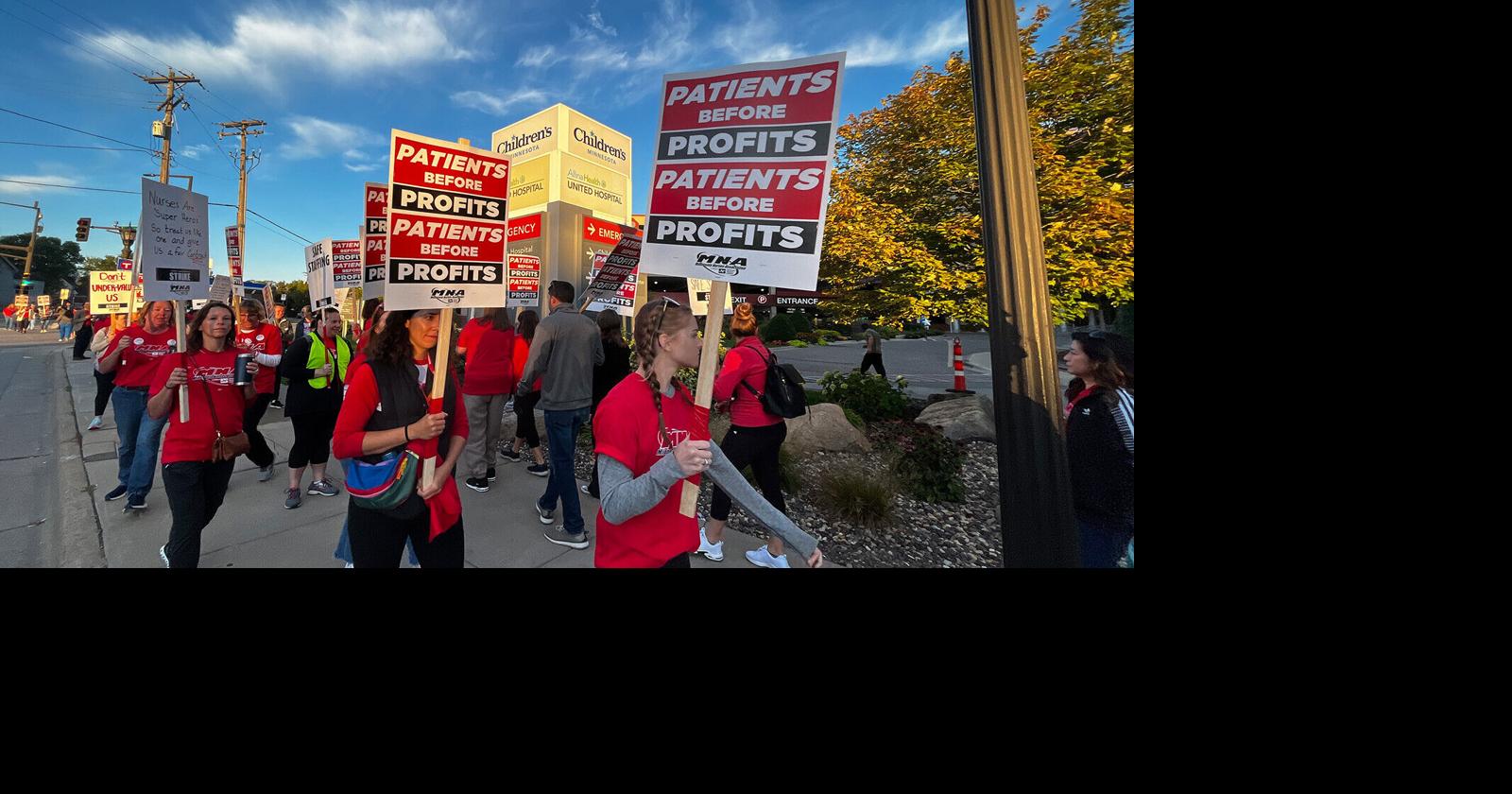 Massive health care strike: 15,000 Minnesota nurses walk off the job ...