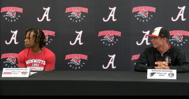 Braeden Maynard and Brennan Horton-Lee sign college commitments | News ...