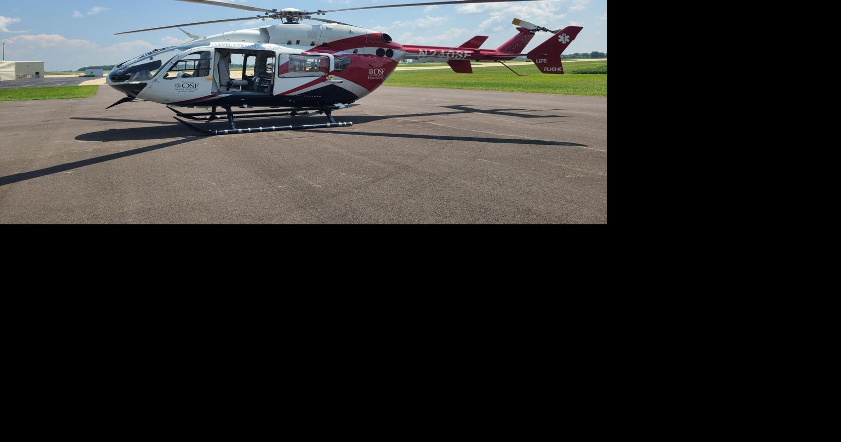 OSF Life Flight Expands Operations with New Helicopter Base | News ...