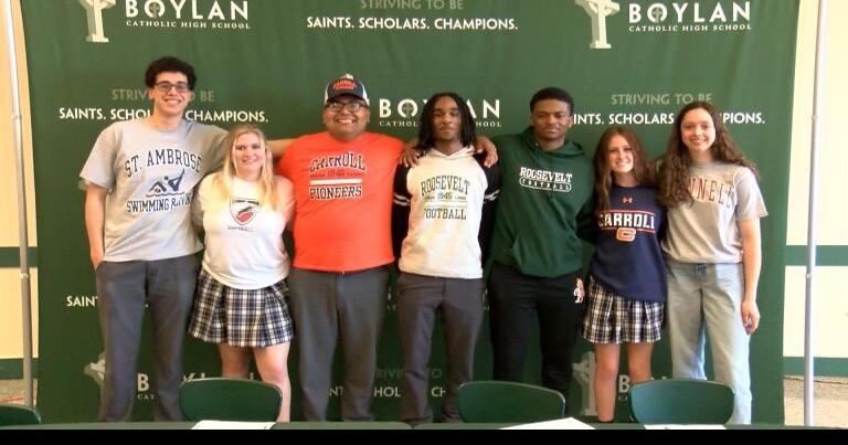 Boylan High School celebrates college signings | Sports | wrex.com
