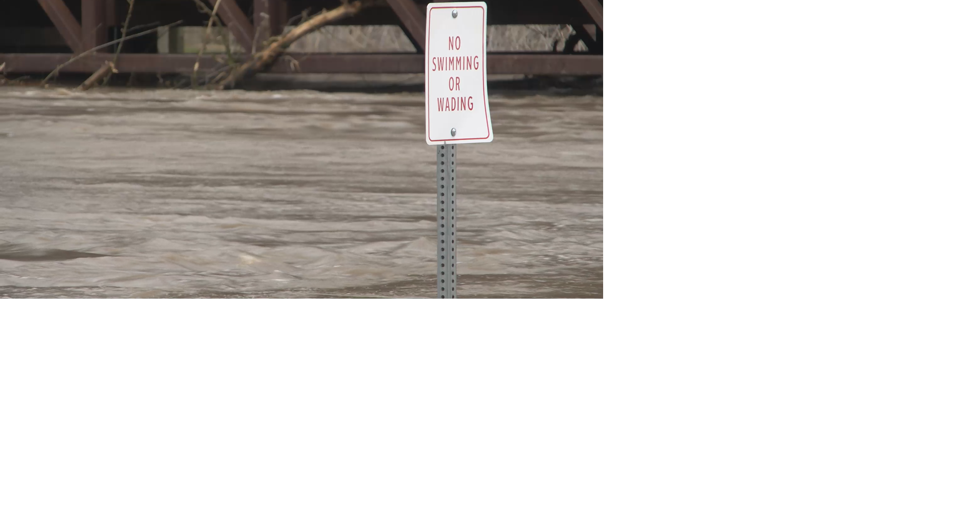Flood waters rush through Freeport's Krape Park, forcing area closures ...