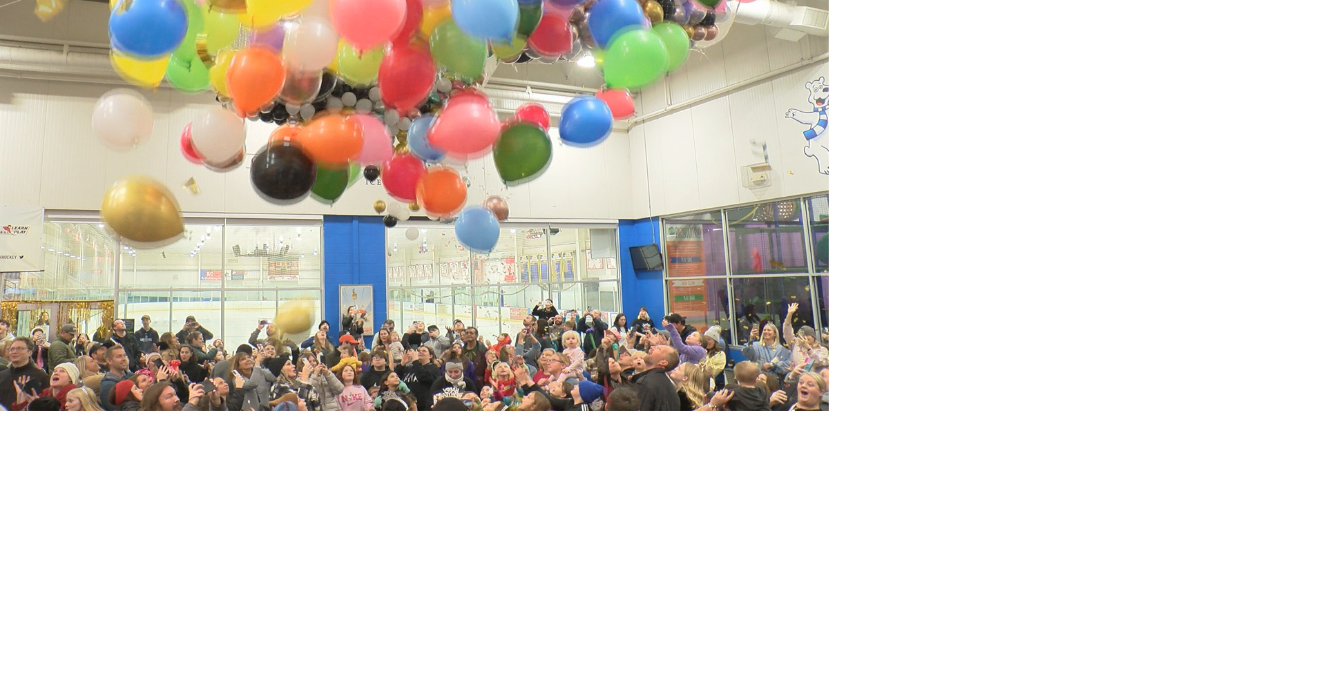 Carlson Ice Arena rings in 'Noon Year's Eve' with balloon drop | News ...