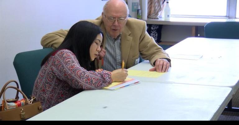 Refugees learning English as a second language thanks to a local church ...