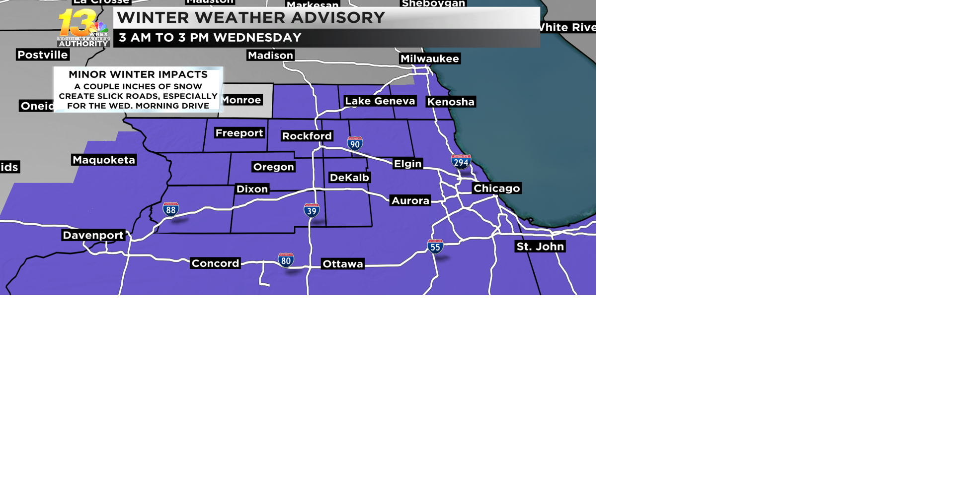 Winter Weather Advisory issued for slushy snow during Wednesday morning ...