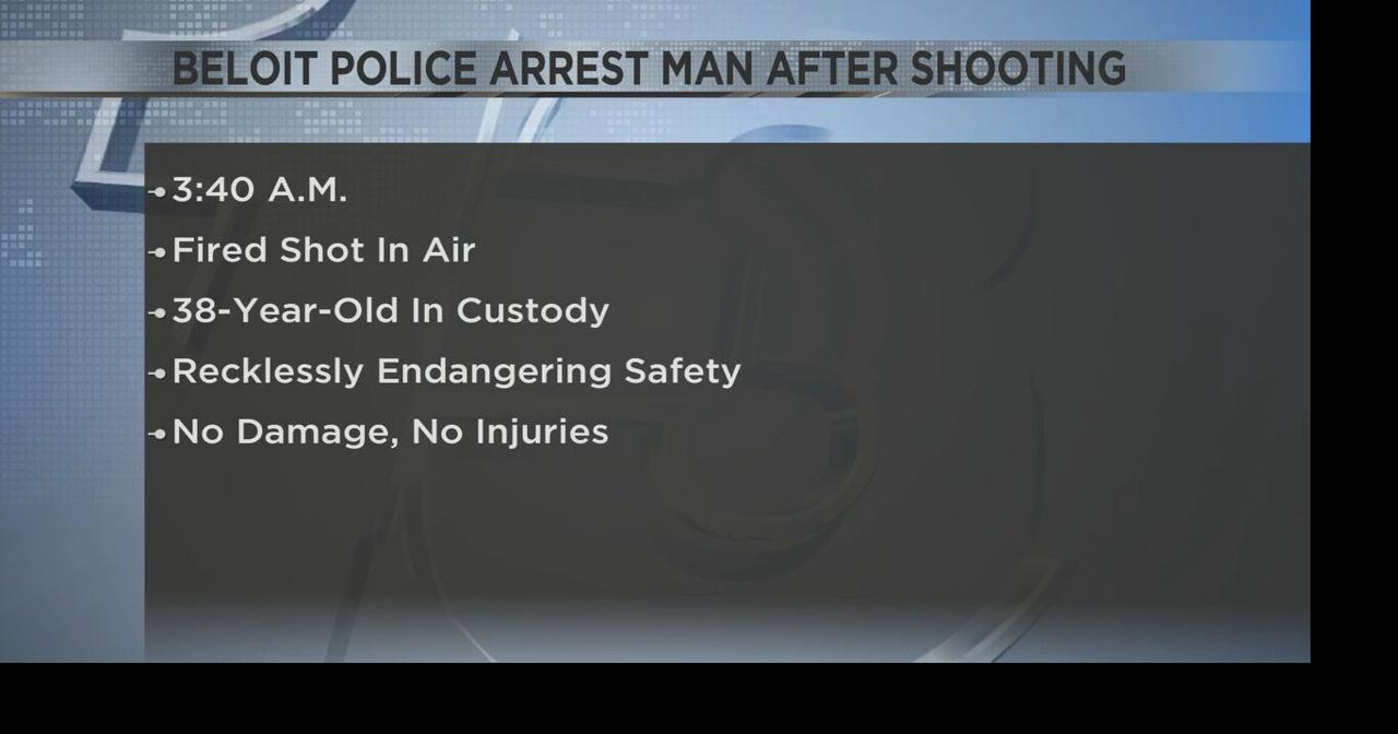 Beloit man arrested after shots fired early Thursday morning | Video ...