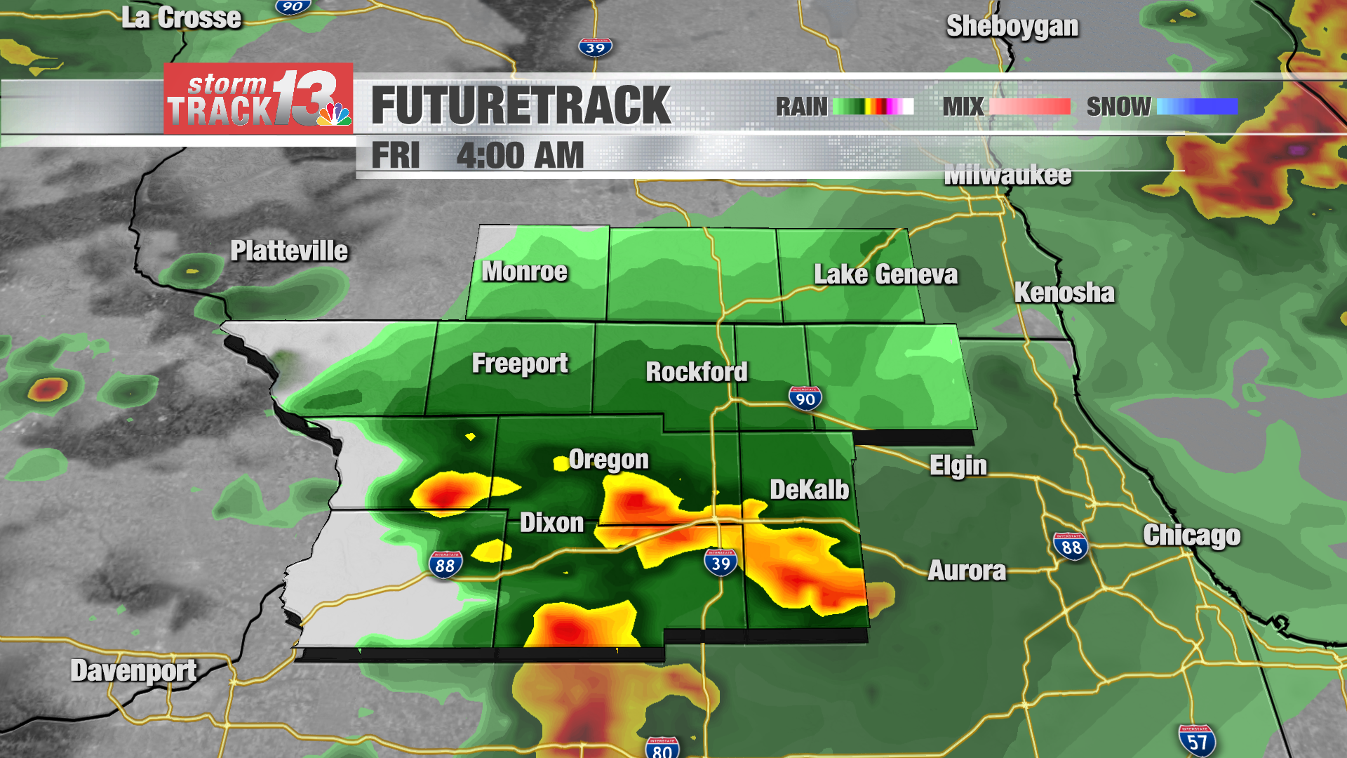 Stronger storms are possible through Friday night | Top Stories | wrex.com