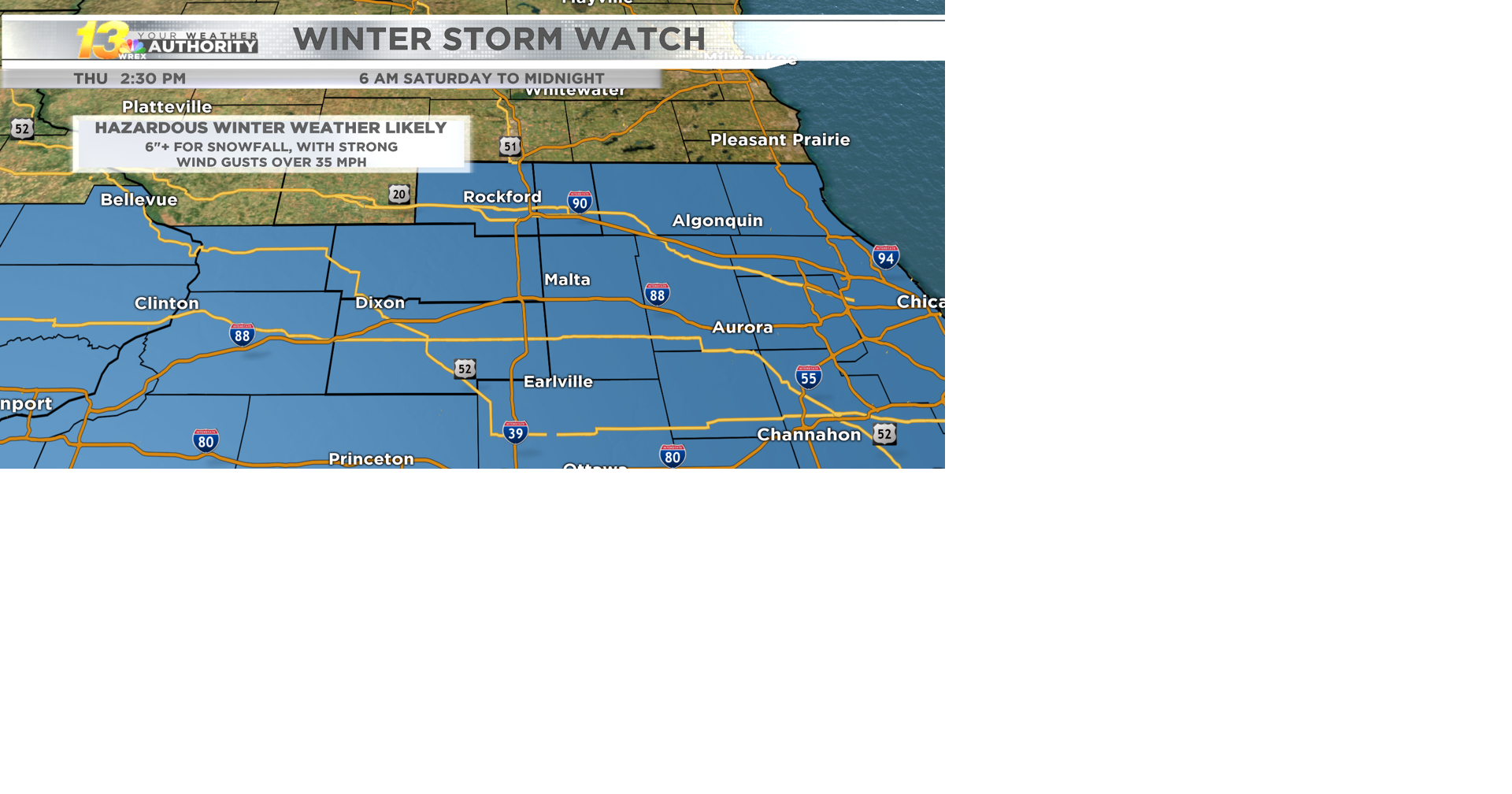 Winter Storm Watch issued for New Year's Day | | wrex.com