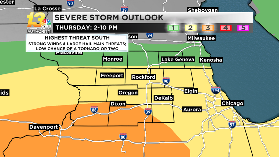 More heat and humidity Thursday sets up strong to severe storms ...