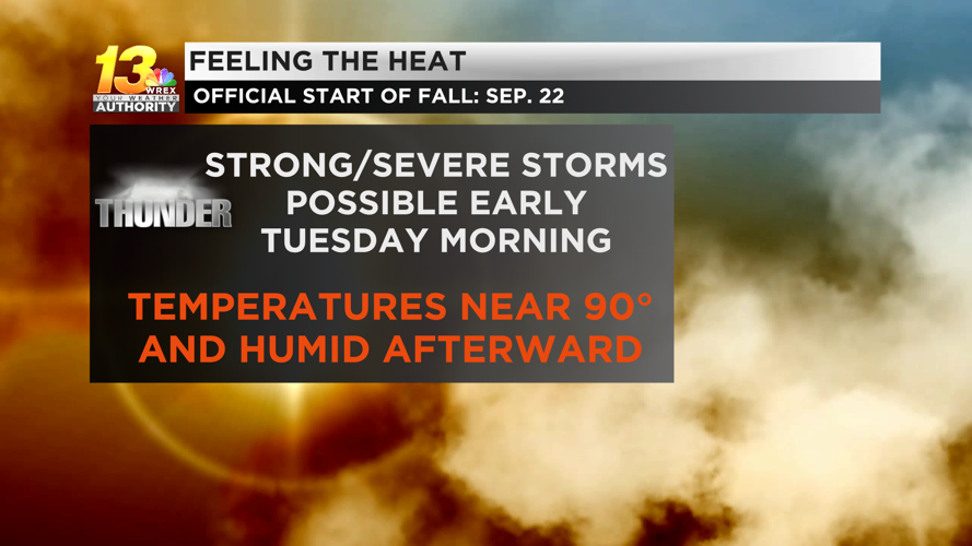 Strong storms gradually moving out of the area, more storm possible ...