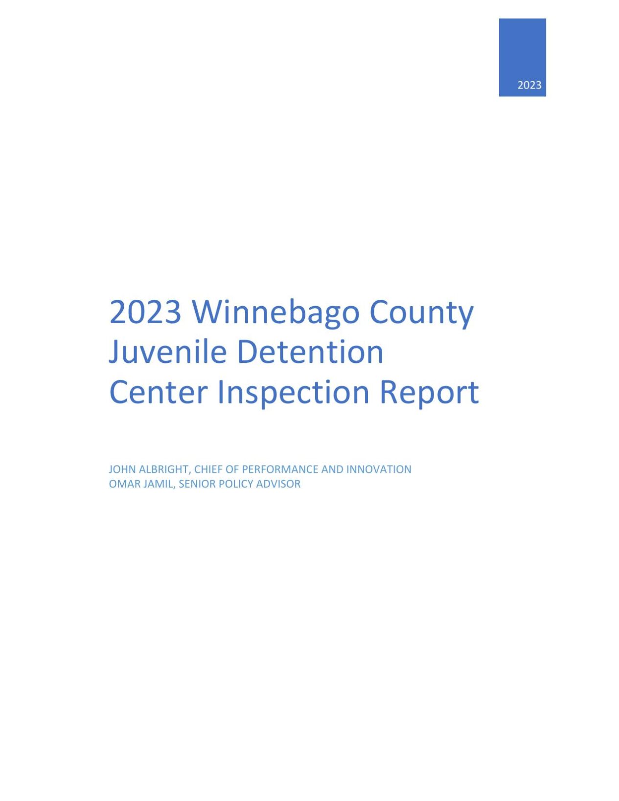 IDJJ Winnebago County Inspection report | | wrex.com