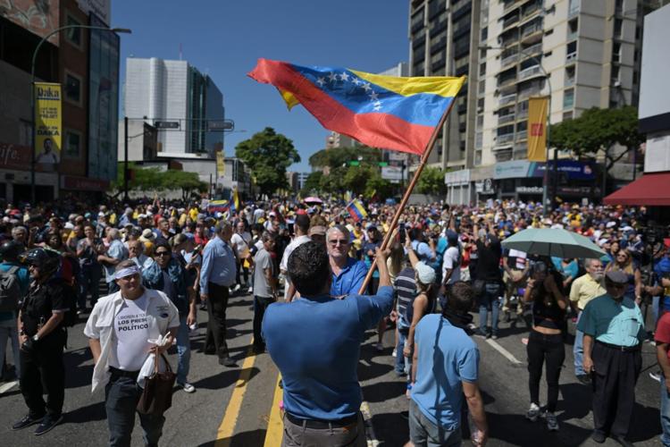 Venezuelan opposition leader Maria Corina Machado detained at protest ...