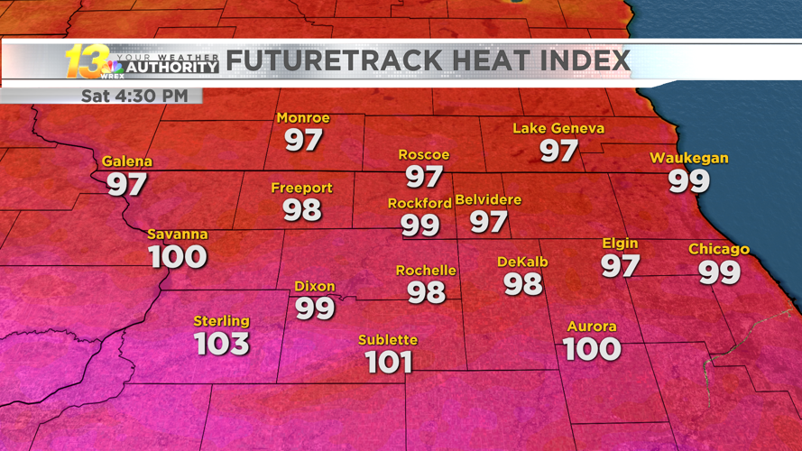 Hot weather peaks Saturday, then slowly relaxes | Weather | wrex.com