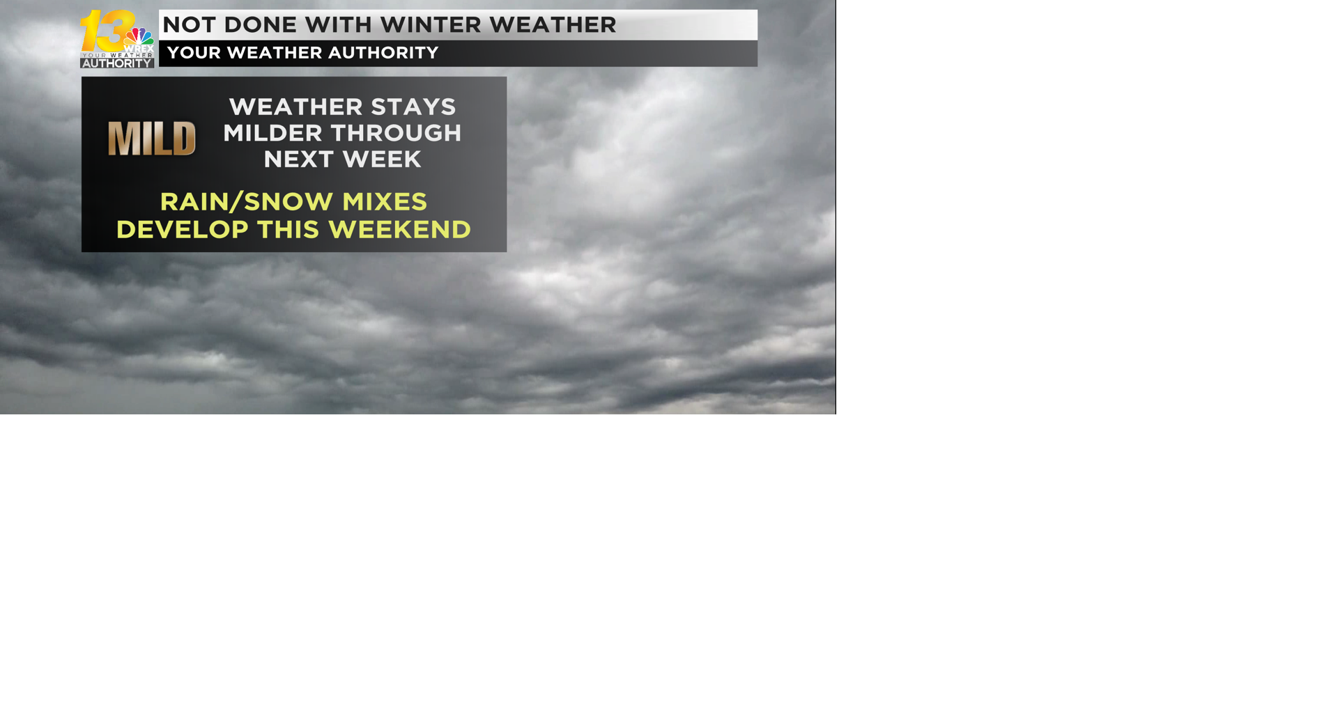 One more quiet and mild day before rain and snow return | Weather ...