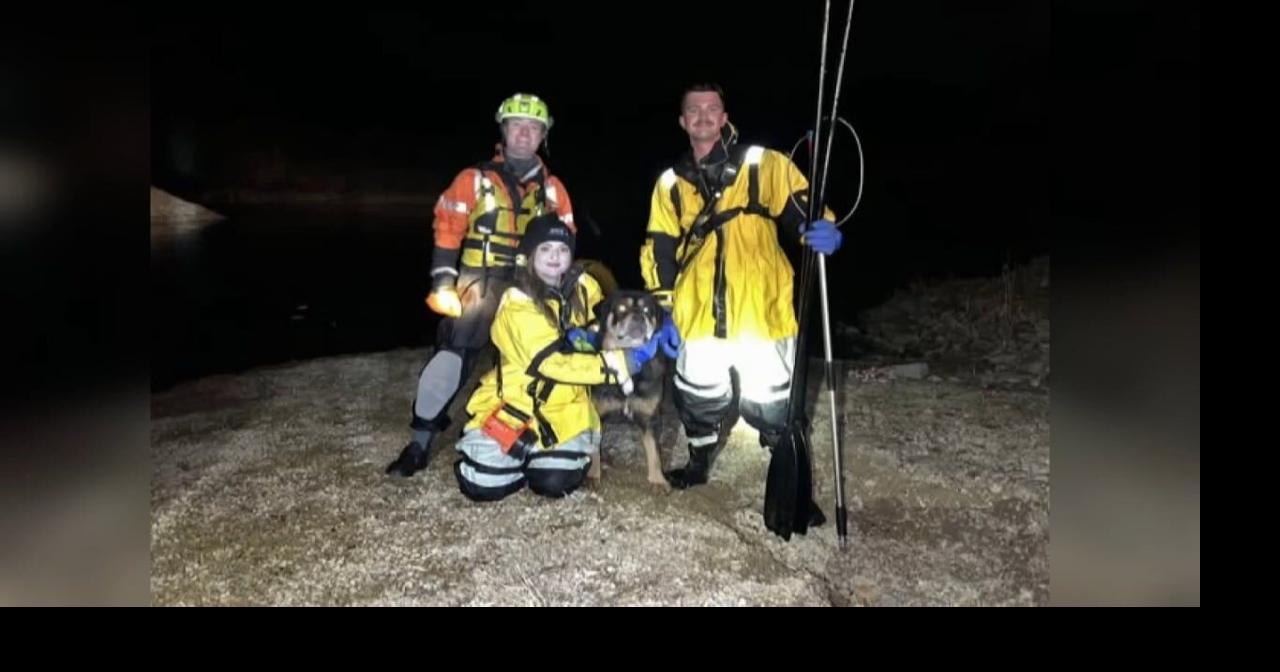 Tuesday night, first responders rescued a dog trapped in the South ...