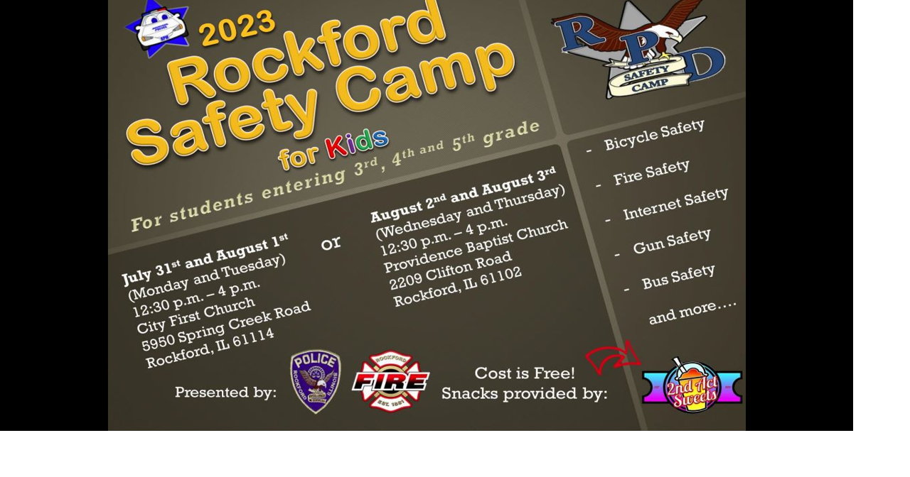 Rockford Police And Fire Department to host free Safety Camp | News ...