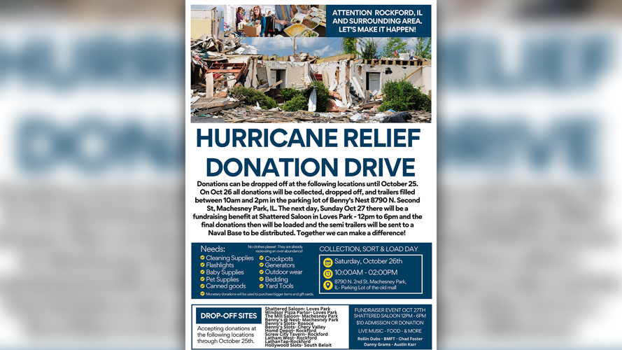 Stateline region holding Hurricane Relief Donation Drive | Top Stories ...