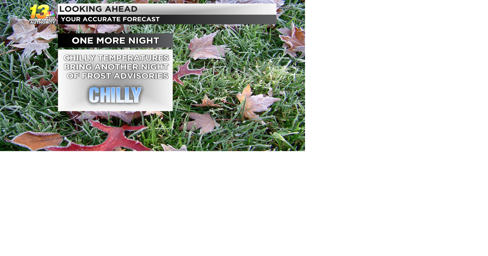 After one more chilly night, temperatures will warm into the end of the ...