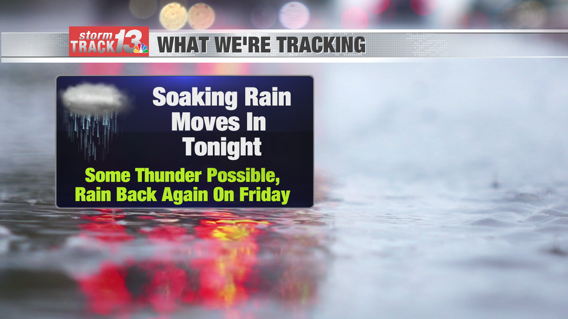 Soaking showers return tonight | Top Stories | wrex.com