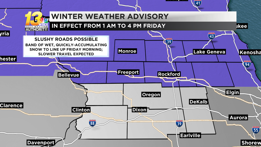 Accumulating snow likely, Winter Weather Advisories take effect ...
