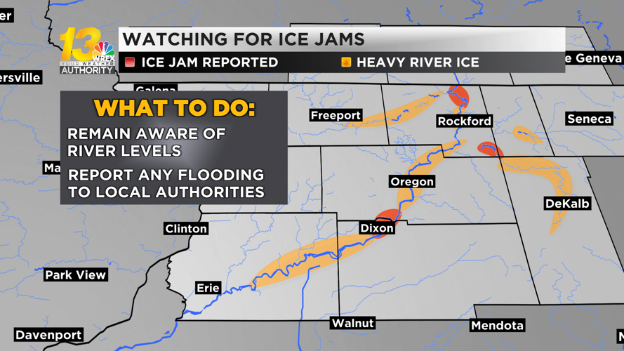 Ice jams can cause area rivers to flood quickly | Weather | wrex.com