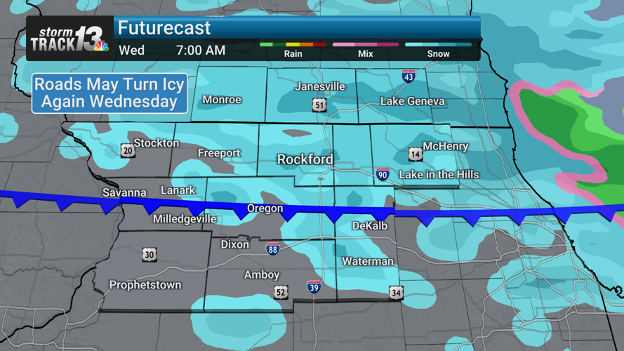Brief 'warmup' brings mid-week wintry mix | Weather | wrex.com