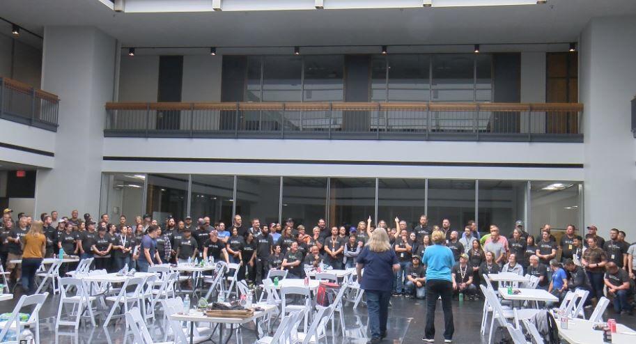 Elderly members of the community got a helping hand from three ...