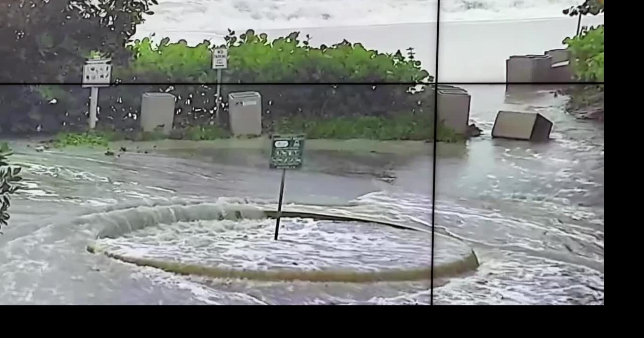 The Collier County Sheriff's Office shares video of a storm surge in ...
