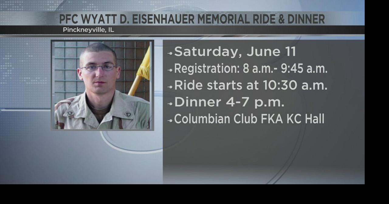 PFC Wyatt D. Eisenhauer Memorial Ride, dinner, & auction | News | wsiltv.com