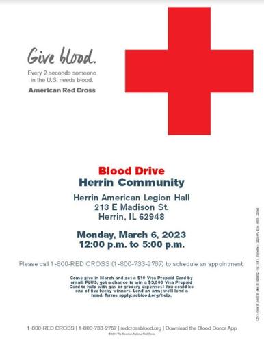 Red Cross hosts blood drive in Herrin on March 6 | Health | wsiltv.com