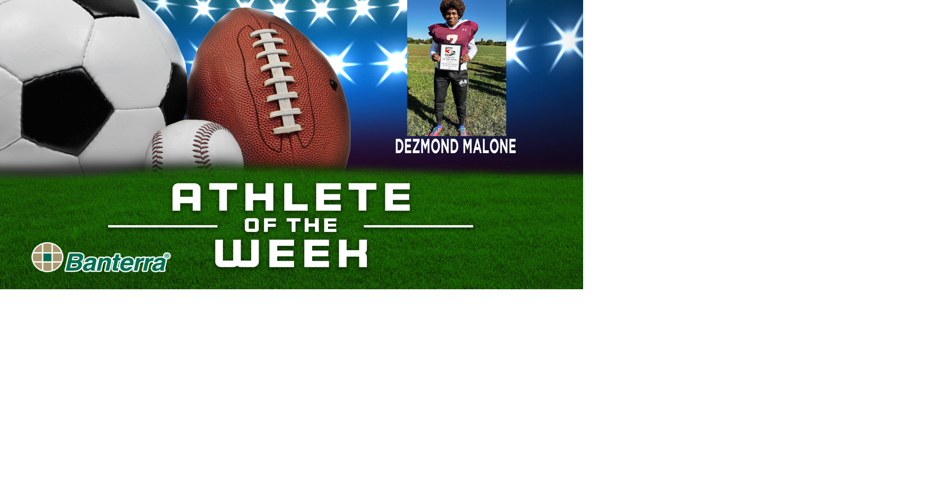 SVW Running Back Dezmond Malone named week 7 WSIL Athlete of the Week ...