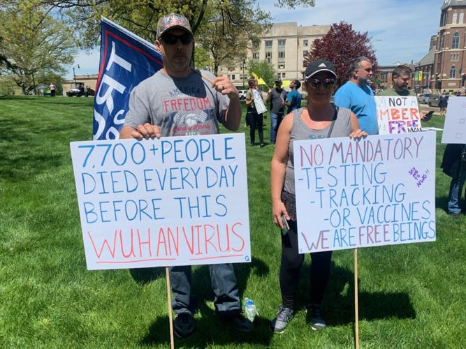 Hundreds join Capitol protest to Reopen Illinois | Coronavirus | wsiltv.com