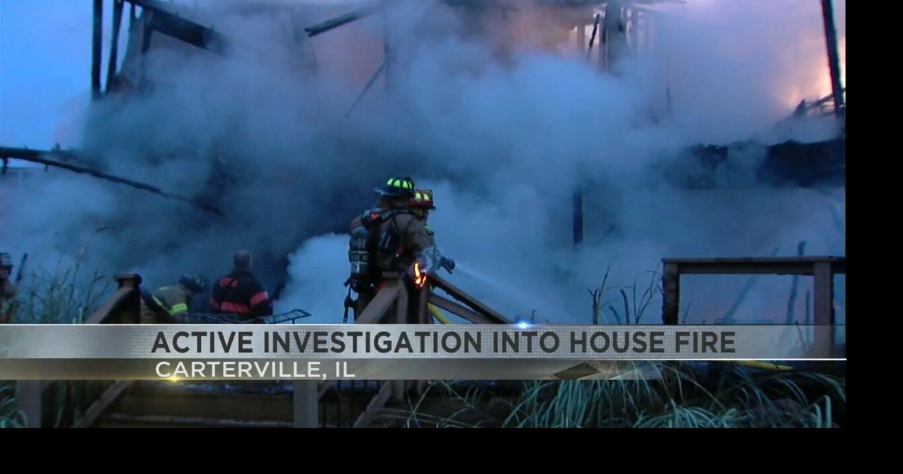 New video of a house fire in Carterville, fire officials continue to ...