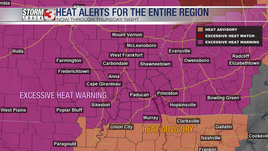 Heat wave continues -- tracking 'feel like' temps of 115° | News ...