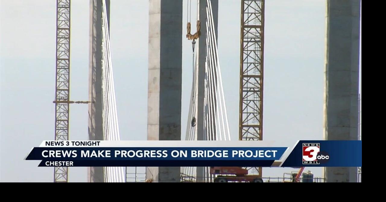Crews make progress on Don Welge Memorial Bridge in Chester, Illinois ...