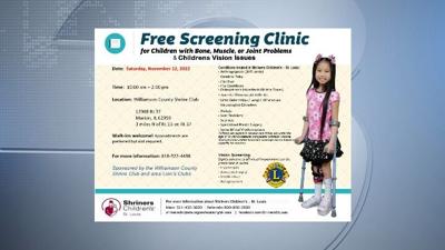 Free Screening Clinic for kids in Williamson County | Anatomy | wsiltv.com
