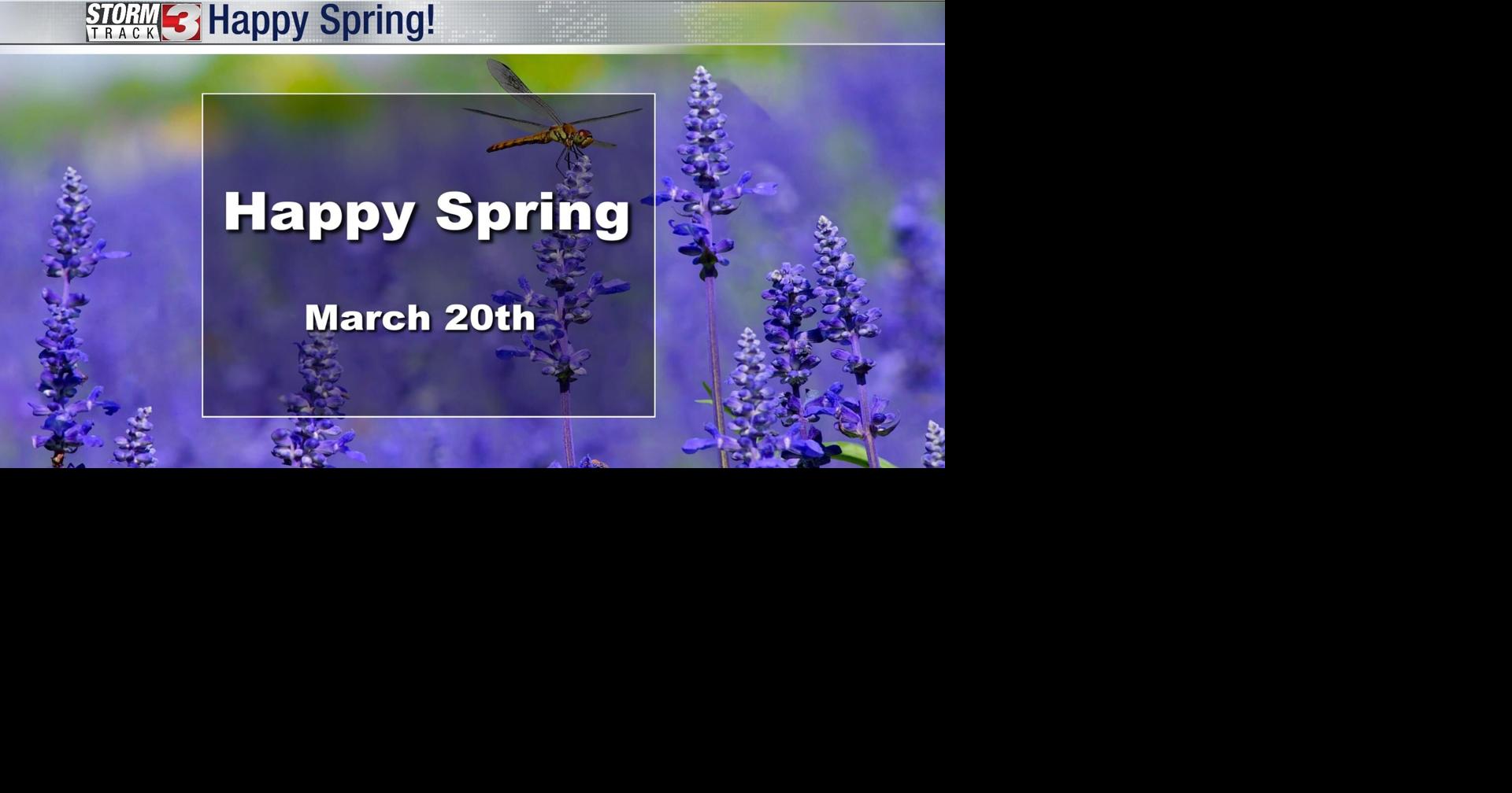 Beautiful first day of spring -- Tracking heavy rain for the next work ...