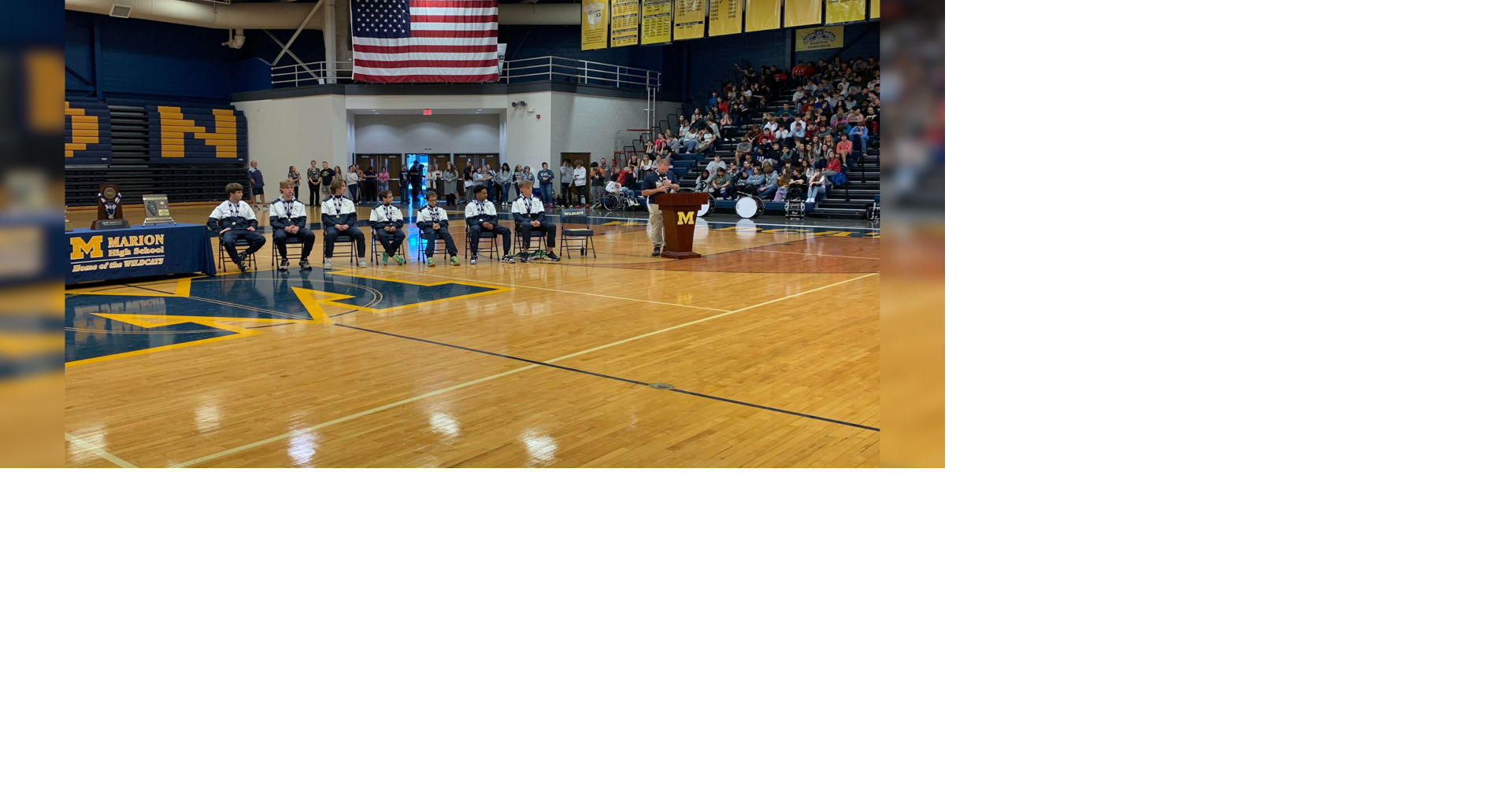 Marion High School holds champions celebration to honor Wildcats Cross ...