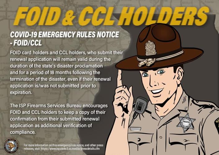 ISP file emergency rules, extending deadline for FOID, CCL renewals ...