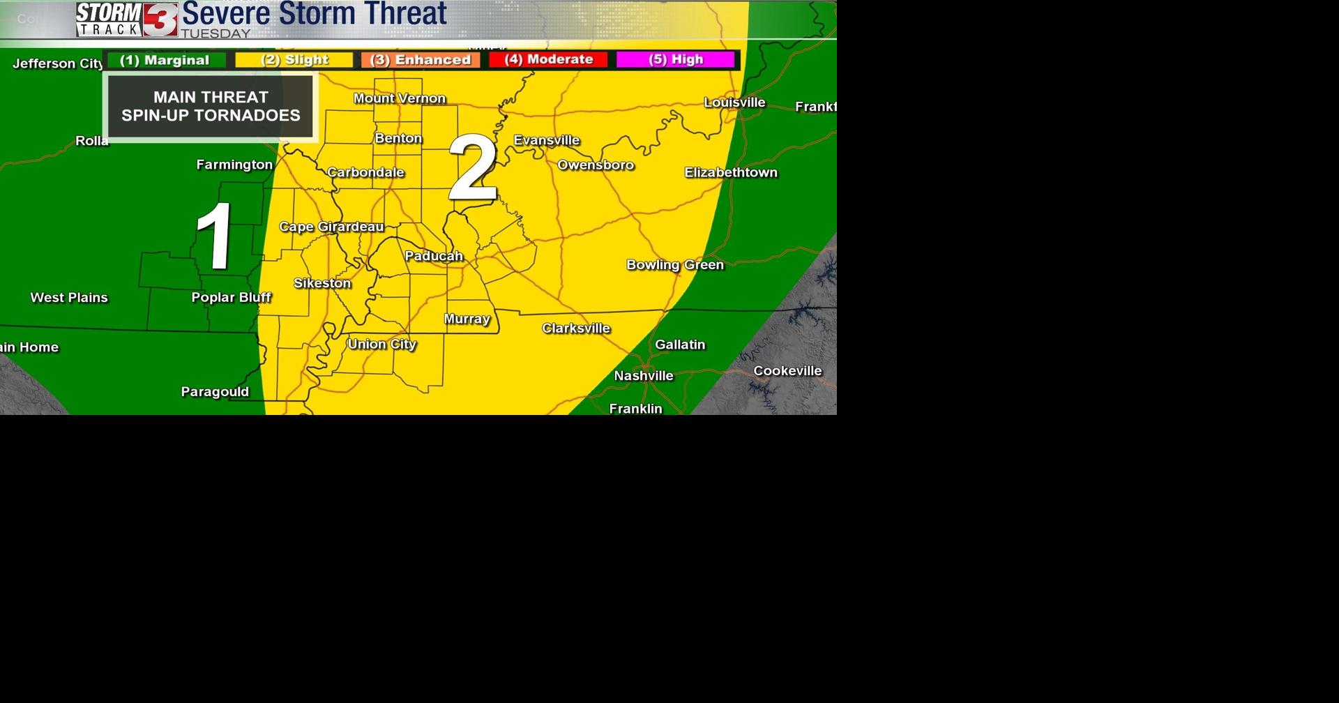 Cristobal brings rain, wind, & threat for strong storms Tuesday ...