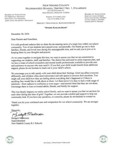 New Madrid County School District statement | | wsiltv.com