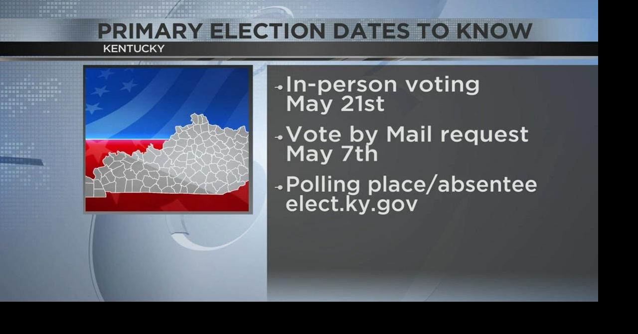 Looking ahead on dates you need to know ahead of the Kentucky Primary ...