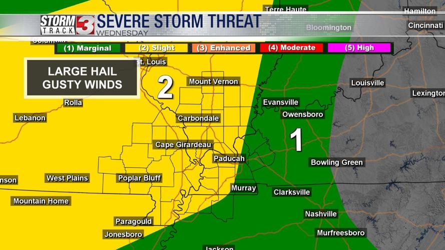 Few pop-up storms today -- chance for severe weather tomorrow | News ...