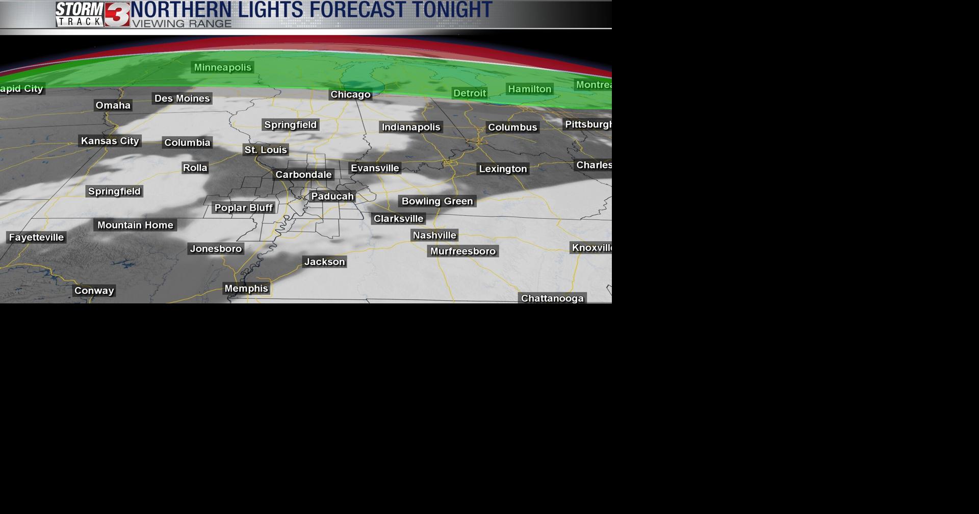 A chance to see the northern lights between cloud cover tonight - Dry ...