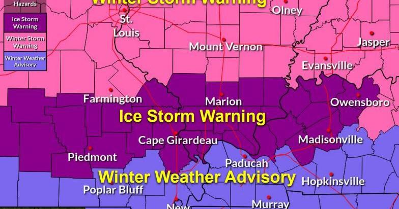 Ice Storm Warnings, Winter Storm Warnings issued for region | Winter ...