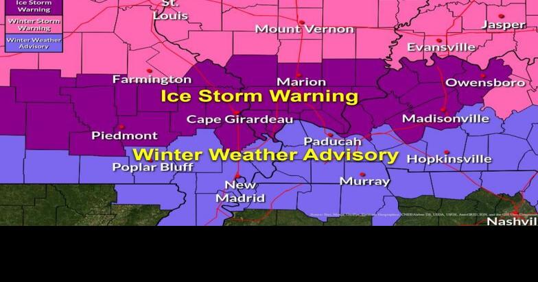 Ice Storm Warnings, Winter Storm Warnings issued for region | Winter ...