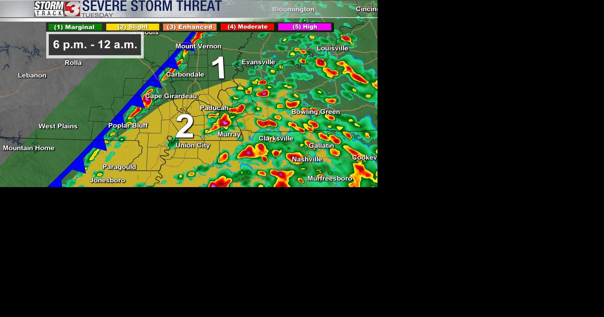 Warm & windy Tuesday, a few strong storms possible tonight | News ...