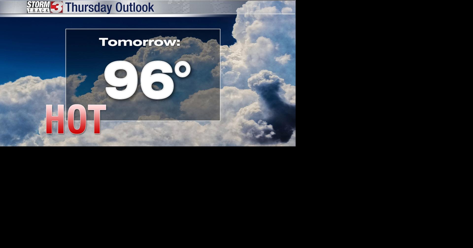 The hot weather continues with scattered storms Thursday afternoon ...