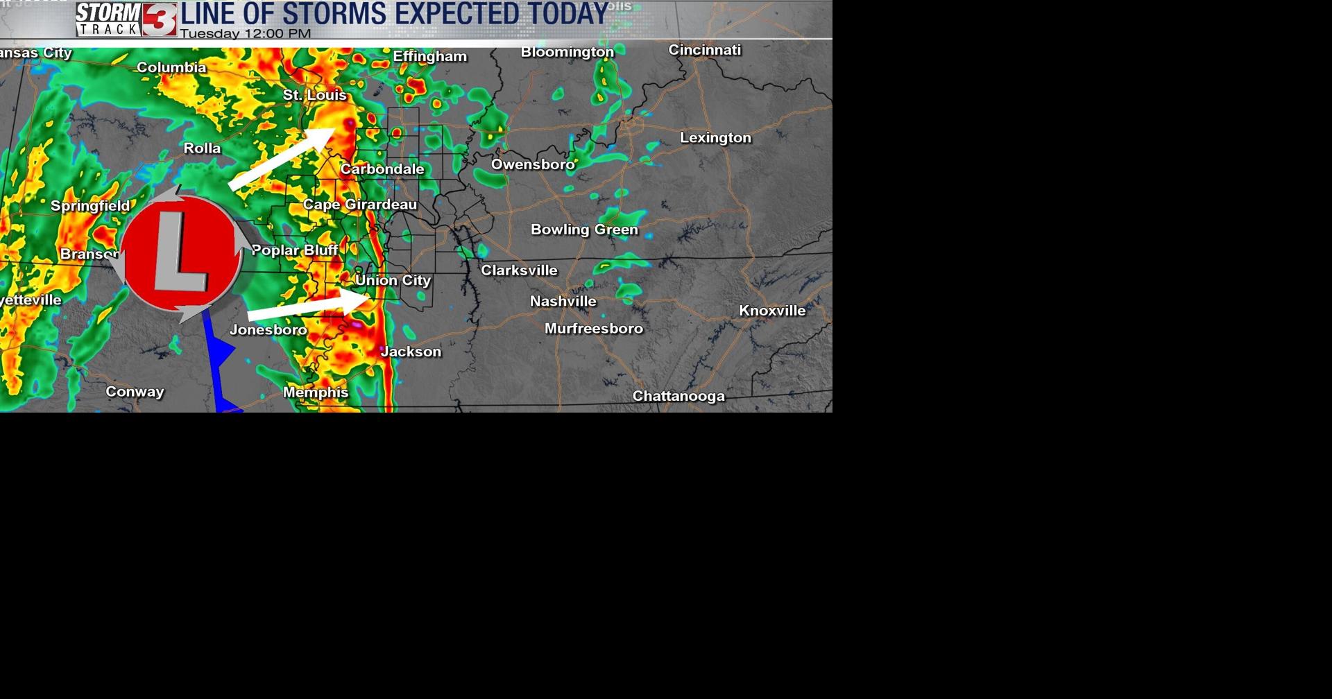 Rain & a few storms expected Tuesday | News | wsiltv.com